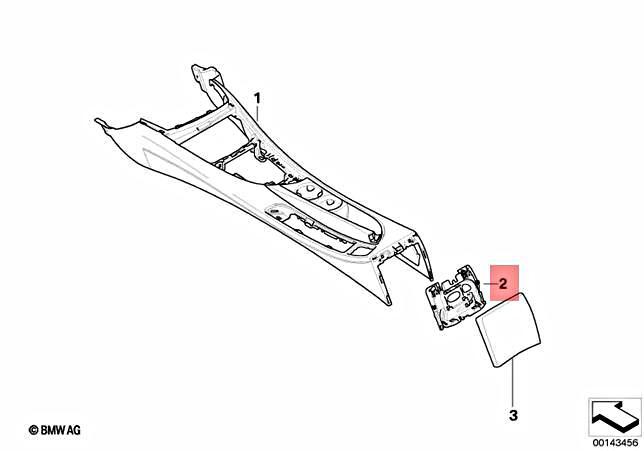 Genuine BMW E81 E82 E87 E88 116d 116i 1.6 2.0 Console Insert Rear ...
