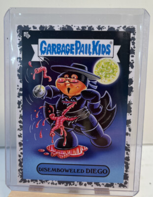 DISEMBOWELED DIEGO 9b GARBAGE PAIL KIDS 2022 BOOK WORMS BLACK GPK CARD ...