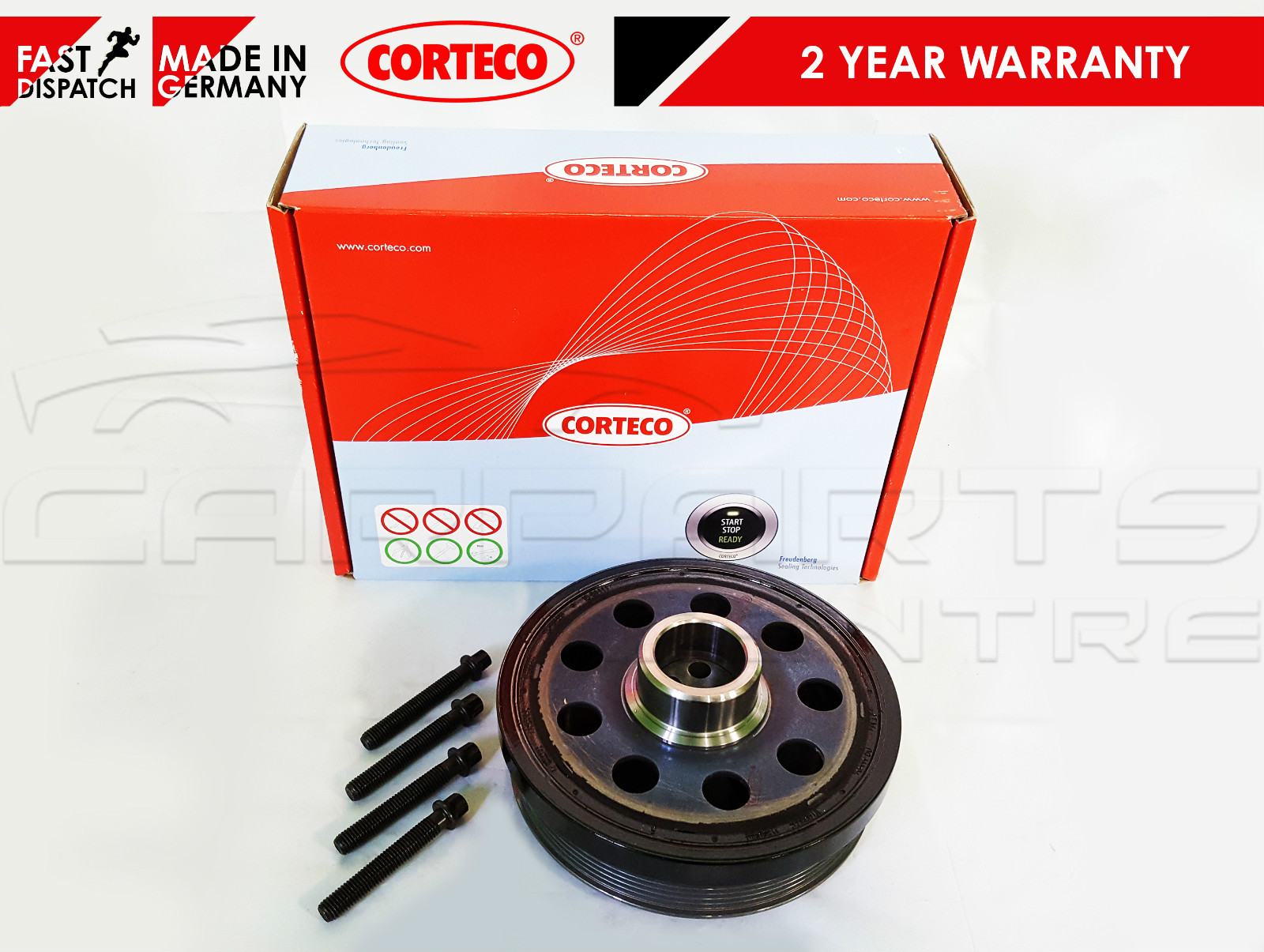 CORTECO Crankshaft Belt Pulley Set BMW OEM 80004879 11237823191 for ...