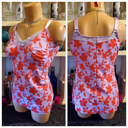 Ruby Ribbon Diva Lace Cami 42 Convertible Straps 1949 Hibiscus NWT ...