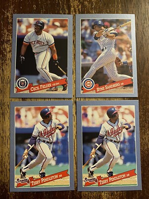 1993 MLB Hostess #16 Of 32 Cecil Fielder. 4 Card Hostess MLB Lot | eBay