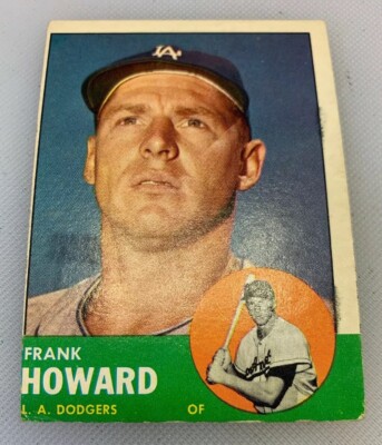 1963 Topps # 123 Frank Howard Baseball Card Los Angeles Dodgers LA | eBay