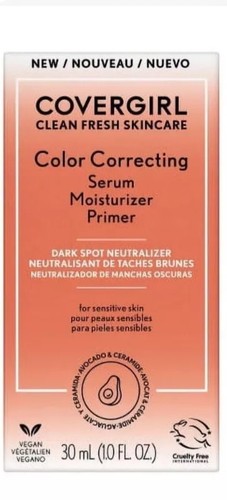 Covergirl Color Correcting Serum Moisturizer Primer/Deep Skin Tones 1 ...