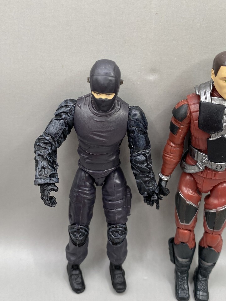 GI Joe Lot Pursuit Of Cobra Cyber-Viper + Snake Eyes Action Figure READ ...