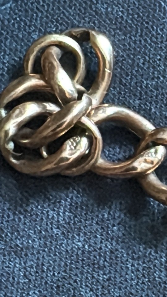 Victorian 9ct Gold Large Curb Link Bracelet Ring Size Reducer Scrap ...