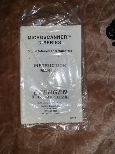 Exergen D Series D500F-RS Microscanner Digital Infrared Temperature ...