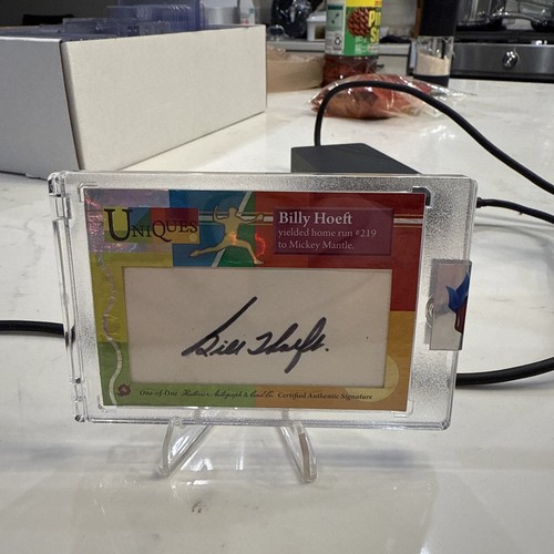 2025 Historic Autographs UniQues Billy Hoeft CUT AUTO AUTOGRAPH TRUE 1/ ...
