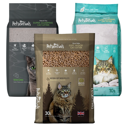 Petsentials Super Clumping Cat Litter Fresh Linen Scent / Active Carbon ...
