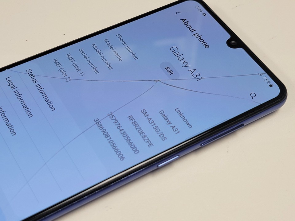 Samsung Galaxy A31 (SM-A315G/DS) 64GB (Movistar) Smartphone - CRACKED ...