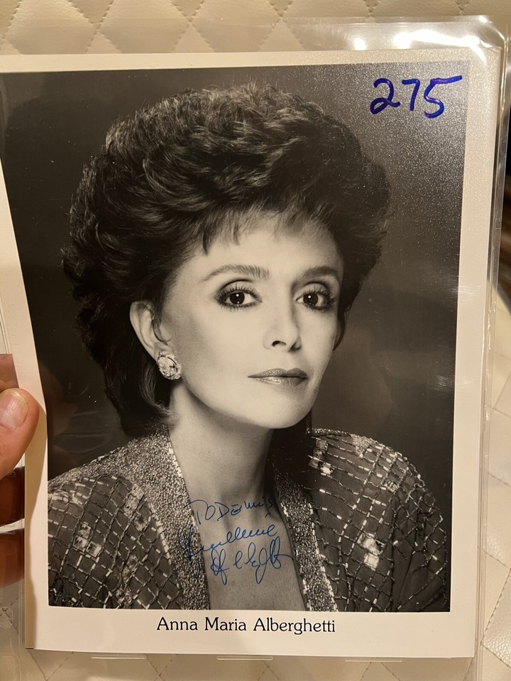 #275 Stunning Anna Maria Alberghetti Signed Photo 8x10 COA | eBay