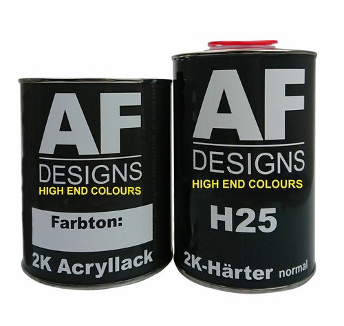 FÜR 2,0 Liter 2K Acryl Lack Autolack Set VOLVO GRAPHITE BLACK 98575 ...