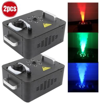 2pcs 6LED DJ Geyser Smoke Fog Machine Pyro Stage Vertical Upspray ...