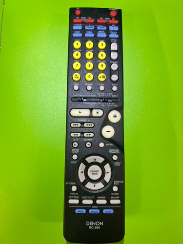 DENON RC-980 Remote Control for AVR-1507 AVR-1706 AVR-2105 | eBay