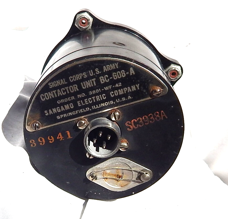 RARE! WW2 Lockheed P-38 Lightning Fighter Type IFF Contactor Gauge ...