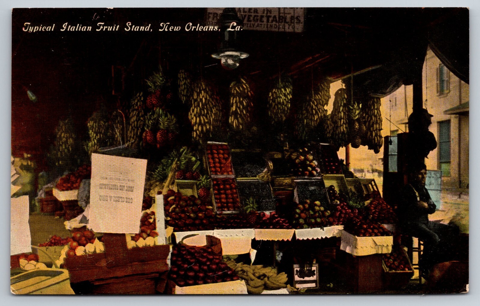 Postcard Typical Italian Fruit Stand New Orleans Louisiana B8 | eBay