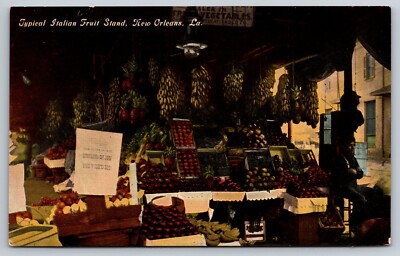 Postcard Typical Italian Fruit Stand New Orleans Louisiana B8 | eBay