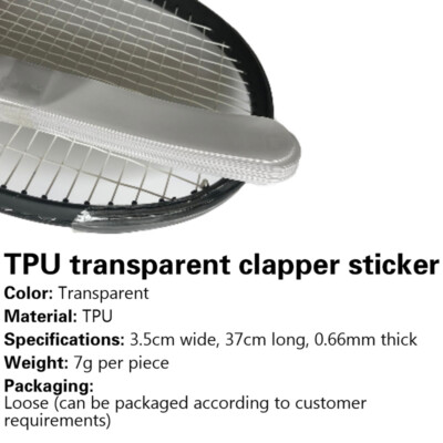 Transparent Tennis Racket Head Protector To Prevent The Racket Frame ...