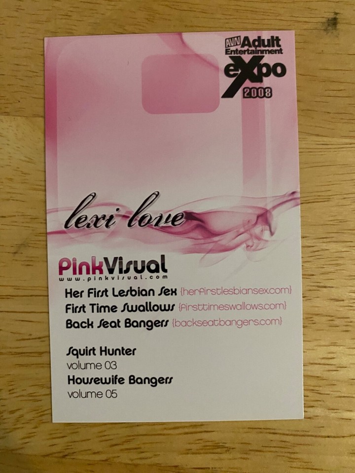 LEXIE LOVE PERSONALIZED TOPLESS TRADING CARD ADULT FILM STAR | eBay