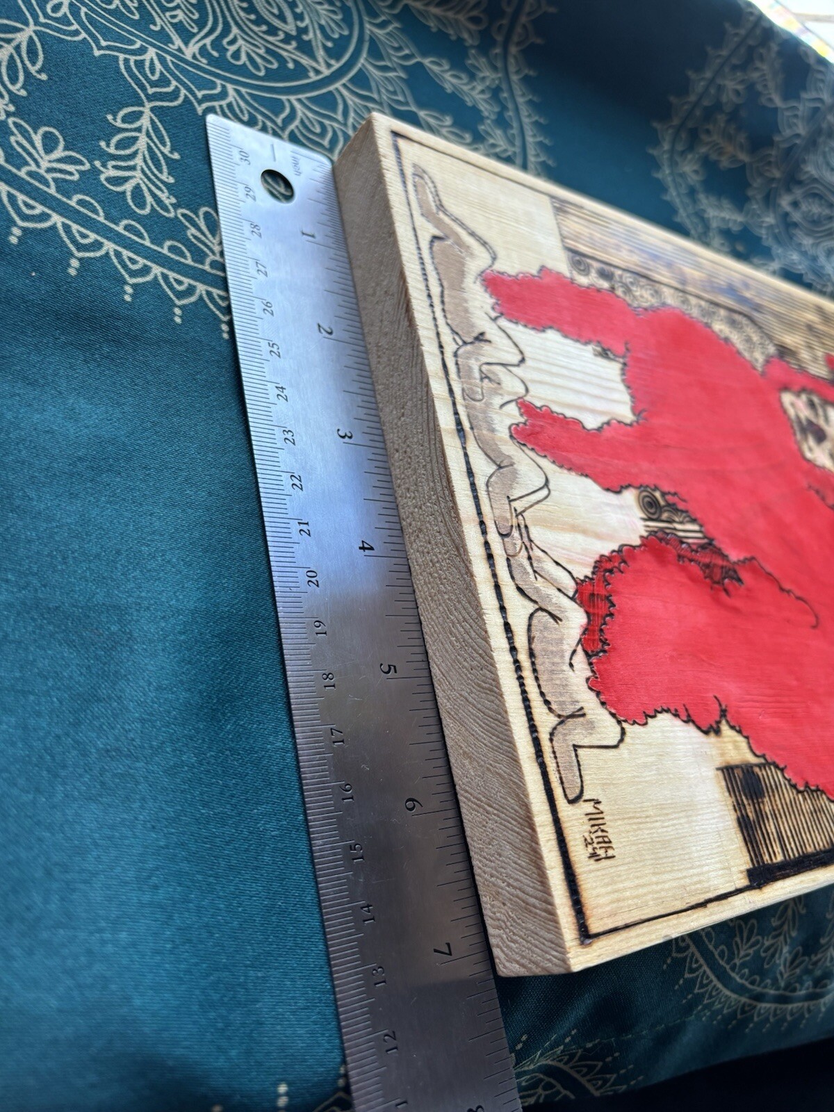 Original Art Illustration Cute Devil Lamb Psychedelic Woodburn Fantasy ...