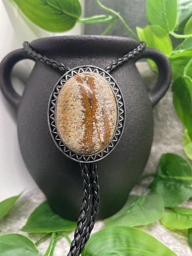 Rodeo Bolo Tie Western Cowboy Black Leather Necktie New Free Ship A4258 ...