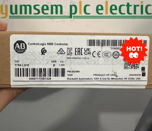 NEW Allen-Bradley 1756-L81E ControlLogix 5580 Controller Processor ...