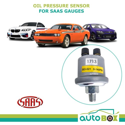 Oil Pressure Sensor Suits SAAS Muscle Gauge 1/8 NPT 0-140 PSI Sender ...