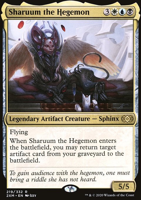 MTG Magic the Gathering Sharuum the Hegemon (219/415) Double Masters NM ...