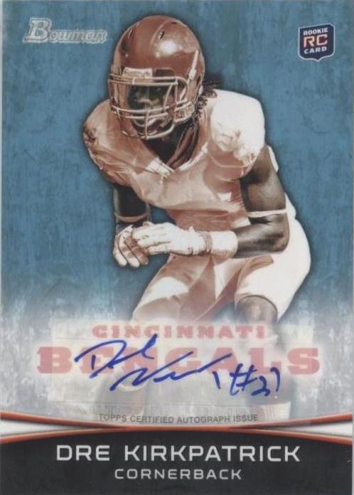 2012 Bowman - Dre Kirkpatrick #185 Rookie Autographs (AU, RC) for sale ...