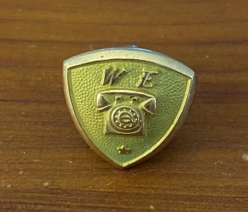 Vintage Small Western Electric 10K Gold Employee 1 Star / 1 Year ...