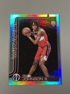 Tre Johnson III 2025-26 Topps #206 Silver Foil RC Wizards | eBay