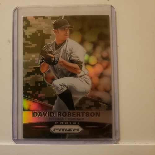 2015 Panini Prizm David Robertson Green Camouflage Power Prizm Card 101 ...