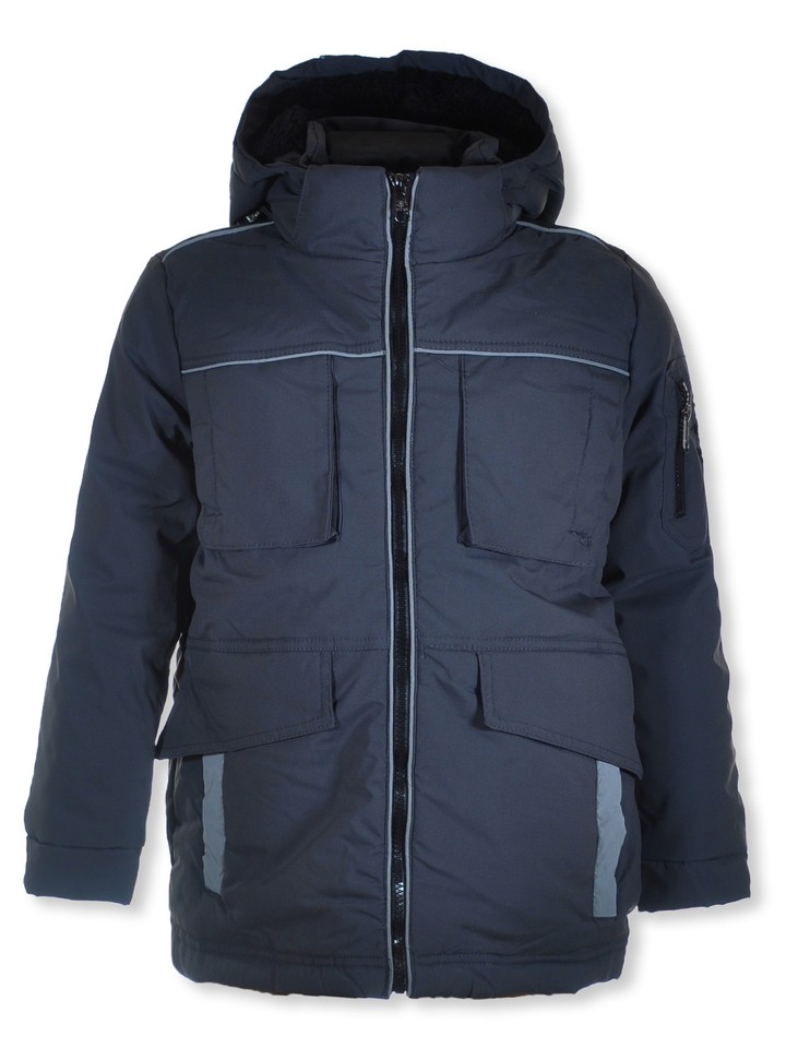 Beverly Hills Polo Club Boys' Reflective Parka Color: black Size: 8 | eBay