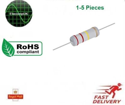 3 Watt Carbon Film Resistors. 60 Values. 0.1 Ohm-820k Ohms. 1-5 Pcs. | eBay