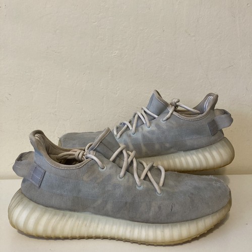 Adidas Yeezy Boost 350 v2 Mono Ice Kanye West White Blue Men Sneaker ...