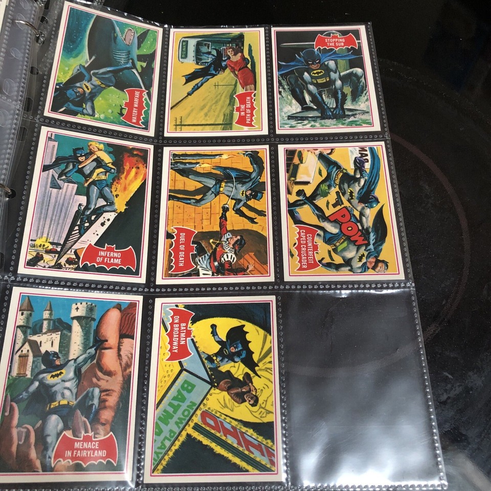 1966 TOPPS BATMAN RED BAT SET Reissue Set 1989. (44) N.Mint/Mint. Cards ...