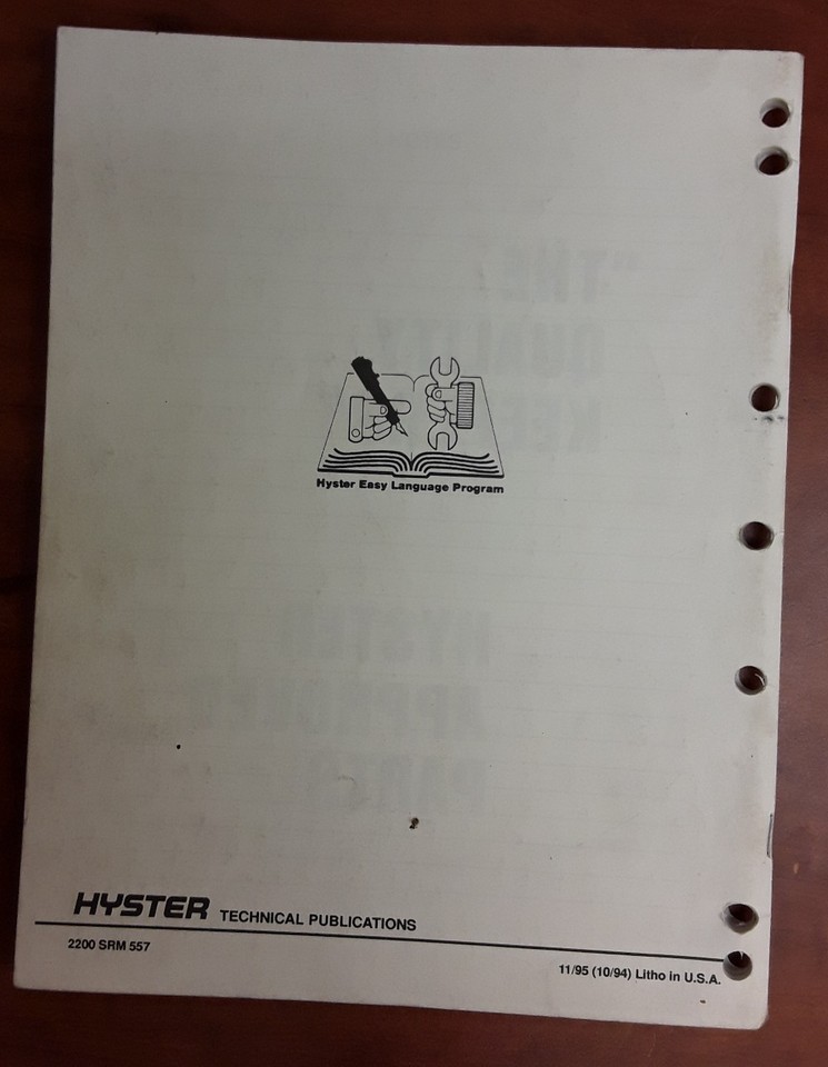 EV-100ZX SCR Motor Controller Hyster Manual 2200 SRM 557 | eBay