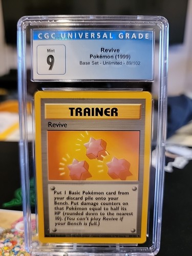 CGC 9 MINT 1999 Pokemon Unlimited Revive #89 Base Set | eBay