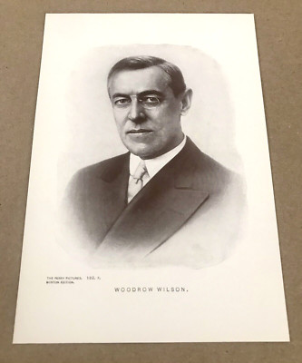 Woodrow Wilson Portrait, 28th U.S. President, Perry Pictures (5.5"x8 ...
