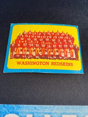 1963 TOPPS FOOTBALL #169 REDSKINS TEAM (SP)!! $1 SHIPPING!! | eBay