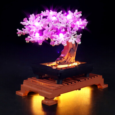 BrickBling LED Light Kit for LEGO Bonsai Tree 10281 Vibrant Pink Cherry ...