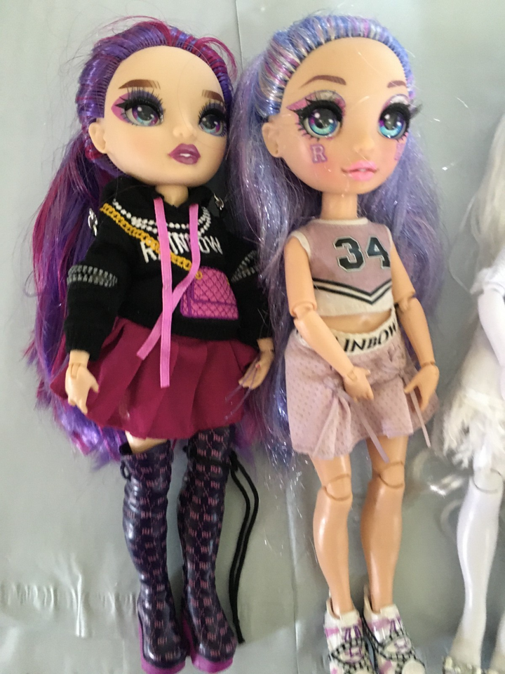 lot of 4 Rainbow High Dolls Vanda, Shadow, Skyler & Violet Cheer | eBay