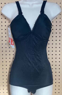 ‘Body-Line’ Brief Shaper by Trim-Line Foundations Seamless Cup Black B ...