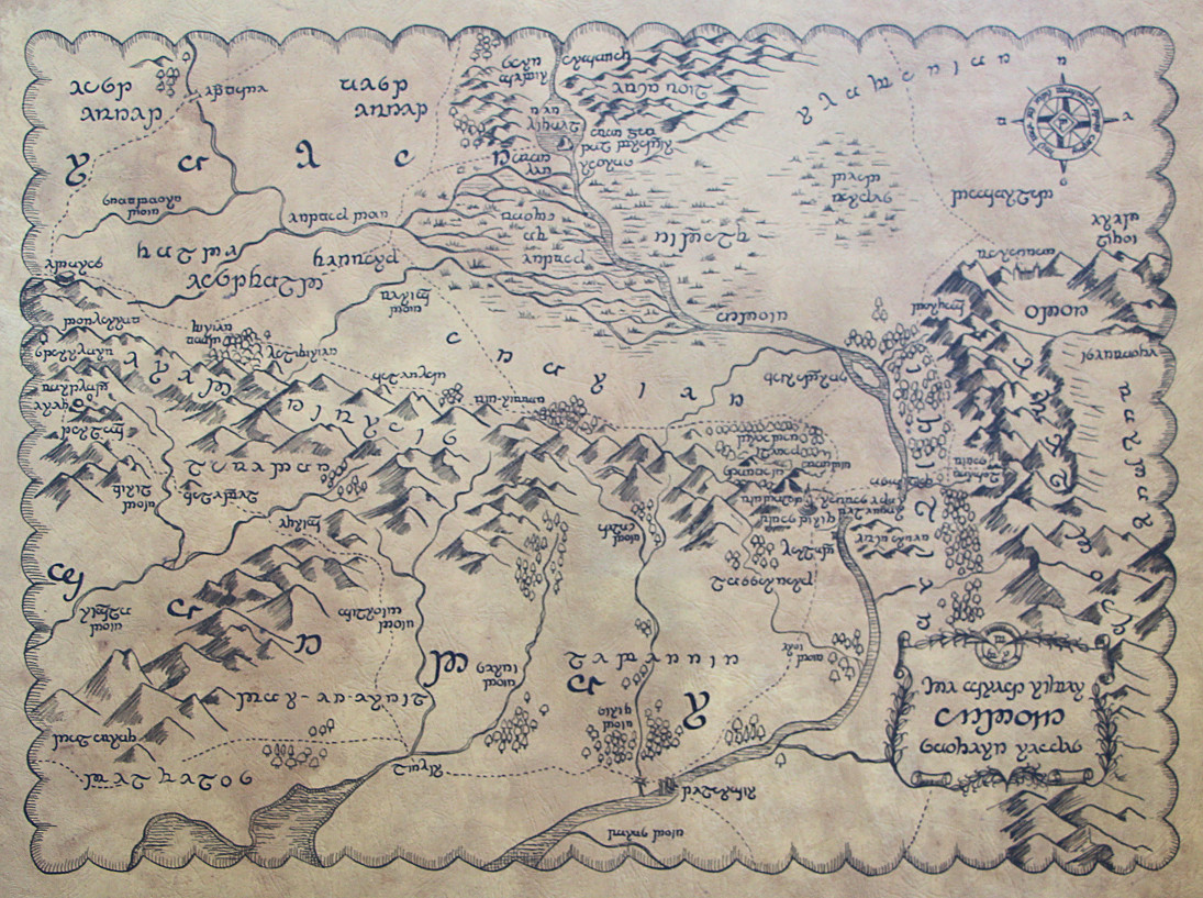Rohan Lord Of The Rings Map