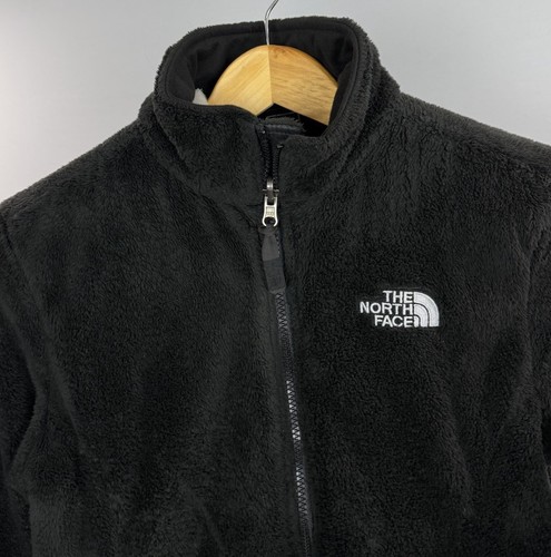 THE NORTH FACE Osito Fleece Jacket Womens Medium Black Borg Full Zip ...