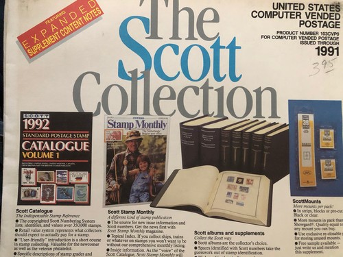 Scott United States Computer Vended Postage 1991 Supplement | eBay