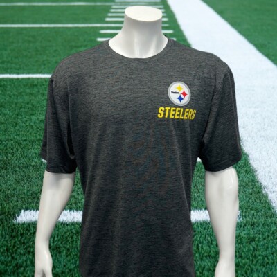 Pittsburgh Steelers Football NFL Team Apparel TX3 Cool Gray Graphic T ...