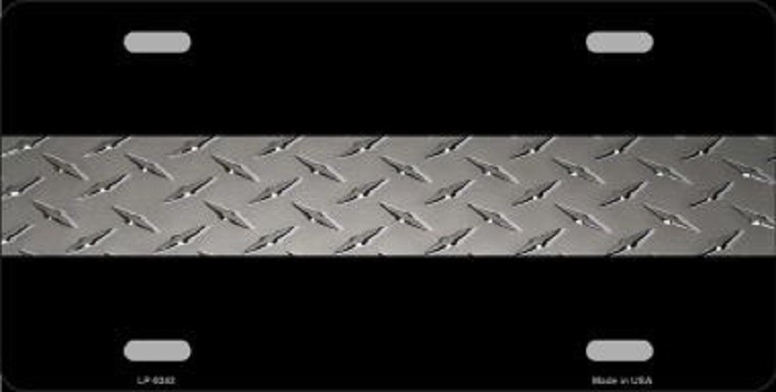 CORRECTIONS OFFICER DIAMOND PLATE LOOK METAL NOVELTY LICENSE PLATE TAG ...