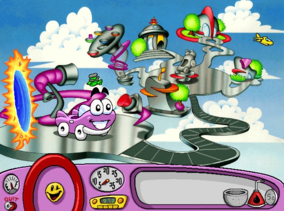 Putt-Putt Travels Through Time Computer Game Windows PC Mac CD-ROM 1997 ...