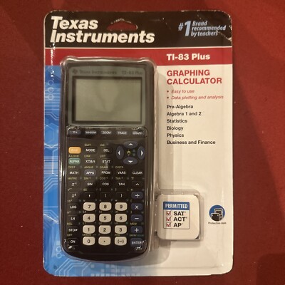 Texas Instruments TI-83 Plus Graphing Calculator - Black (83PL/TBL/1L1 ...