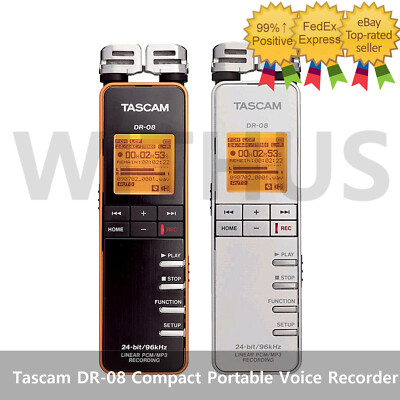 Tascam DR-08 Compact Portable Voice Recorder - Express | eBay